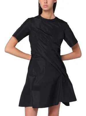 Loewe Mini Dress With Draping - Black