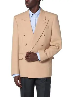Valentino Garavani Double-breasted Wool Jacket - Beige