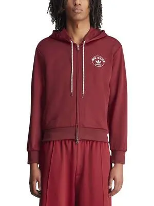 WALES BONNER X ADIDAS Hooded Sweatshirt - Burgundy