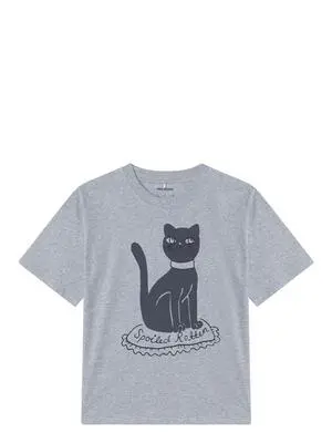 MINI RODINI Organic Cotton Graphic T-shirt - Grey