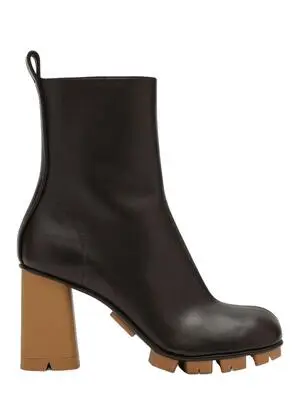 Bottega Veneta Leather Ankle Boot - Brown