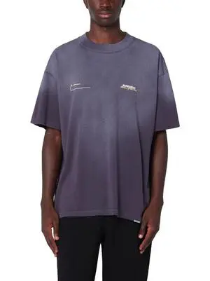 REPRESENT Plum Faded T-shirt With Logo