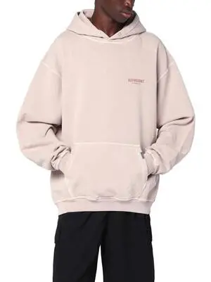 REPRESENT Oversized Hooded Sweatshirt - Pink