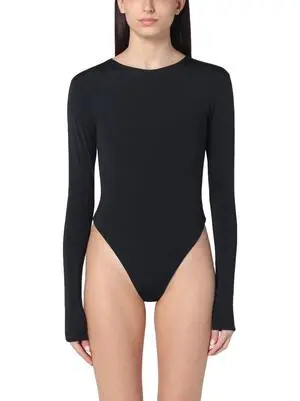 ENTIRE STUDIOS Nylon-blend Bodysuit - Black