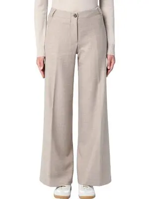 QL2 QUELLEDUE Mélange Wide Trousers - Grey