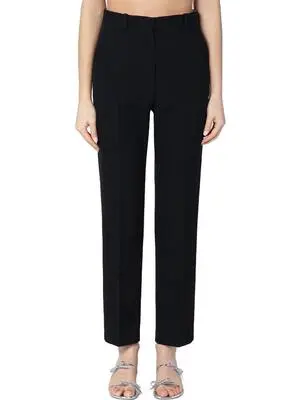 Jacquemus Trousers In Cotton Blend - Black