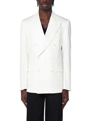 Dolce & Gabbana Single-breasted Cotton Jacket - White