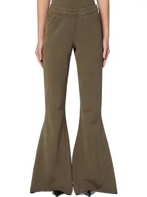 ENTIRE STUDIOS Organic Cotton Flared Trousers - Green