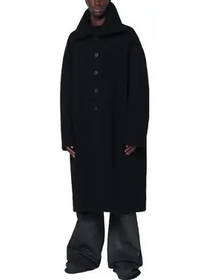 Rick Owens Wool Coat - Black