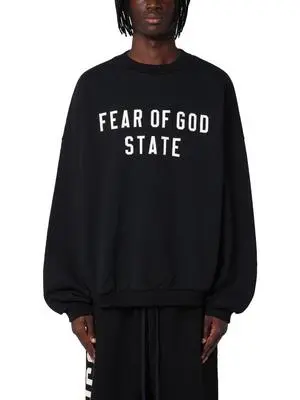 Fear Of God Sweatshirt With Logo - Black