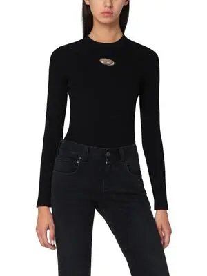 DIESEL Ribbed M-valari Sweater - Black