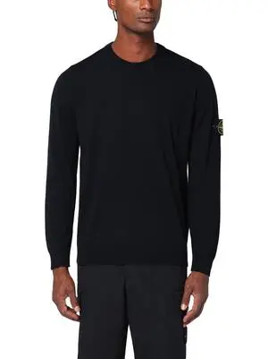 Stone Island Wool Crew Neck Sweater - Blue