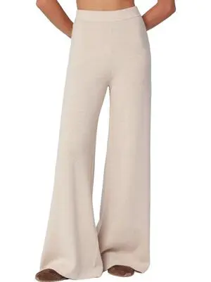 Max Mara Wool And Cashmere Knit Trousers - Beige