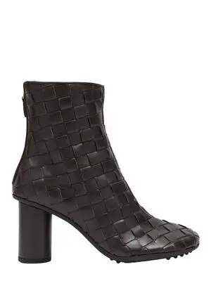 Bottega Veneta Intrecciato Atomic Ankle Boots - Brown