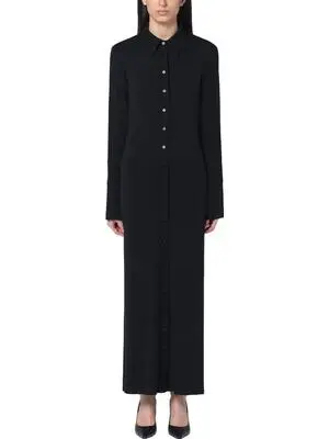 Sportmax Shirt Dress In Viscose Jersey - Black