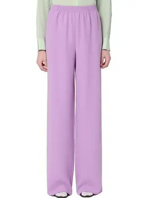Valentino Garavani Wide Silk Pants - Purple