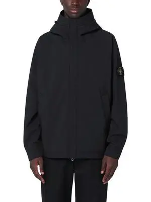 Stone Island Lightweight Hooded Parka - Black