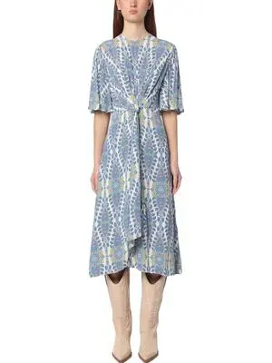 Etro Flared Printed Midi Dress - Multicolor