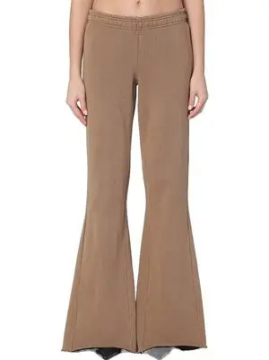 ENTIRE STUDIOS Flared Cotton Trousers - Brown