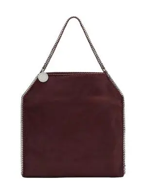 Stella McCartney Large Shaggy Deer Bella Tote - Burgundy