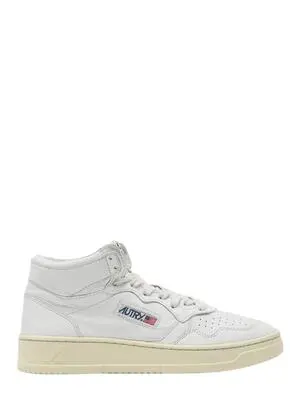 AUTRY Leather High-top Sneakers - White