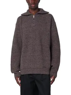 MAISON MARGIELA Wool-blend Zip Sweater - Brown