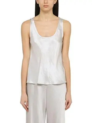 Vince Acetate Tank Top - Metal