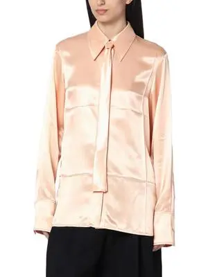 JIL SANDER Shirt With Tie - Pink