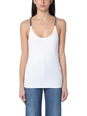 Stella McCartney Chain Strap Tank Top - White