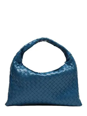 Bottega Veneta Small Intrecciato Hop Bag - Blue