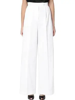Givenchy Pleated Wide Leg Trousers - White