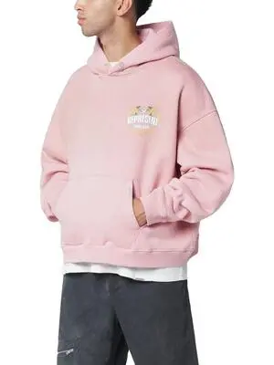 REPRESENT Washed-effect Hoodie - Pink