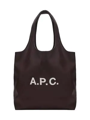 A.p.c. Ninon Media Tote Bag - Brown