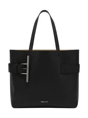 Alexander McQueen T-bar Shopper Bag - Black