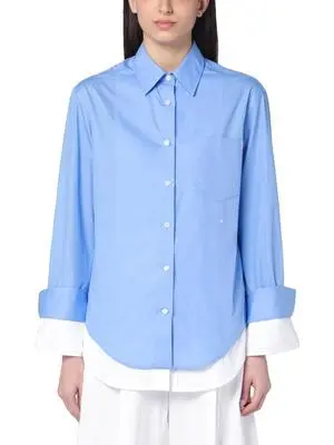 Victoria Beckham Double-layer Shirt - Blue