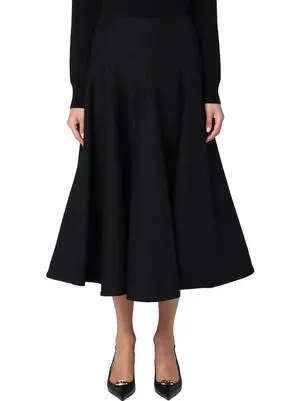 Valentino Garavani Flounced Midi Skirt - Black