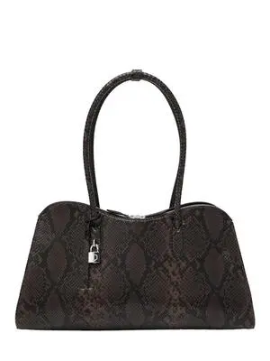 Stella McCartney Ryder Snake-effect Tote Bag - Brown