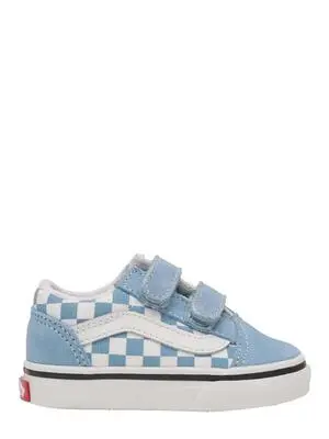 VANS Old Skool Sneakers With Check Pattern - Light Blue