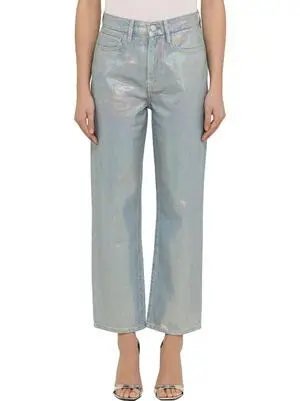FRAME La Jane Cropped Jeans - Light Blue
