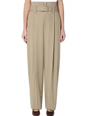 Bottega Veneta Belted Trousers - Beige