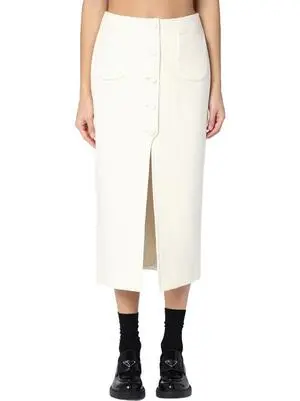 MARGAUX LONNBERG Jagger Midi Skirt - White