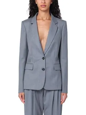 Stella McCartney Single-breasted Wool Jacket - Grey