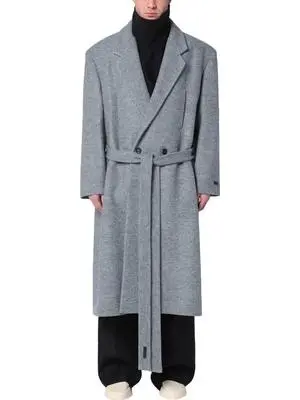 Fear Of God Wool Double-breasted Coat - Grey