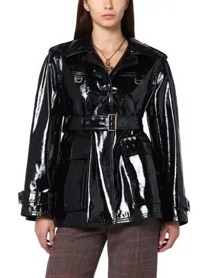 Chloé Glossy Cotton Canvas Jacket - Black