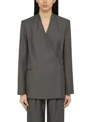 Loulou De Saison Sandyato Single-breasted Blazer - Grey