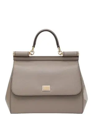 Dolce & Gabbana Large Sicily Handbag - Beige