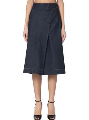 VICTORIA BECKHAM Denim Midi Skirt