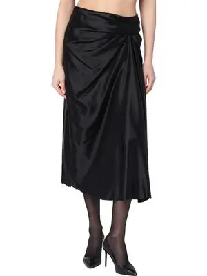 BALENCIAGA Draped Cupro Twill Skirt