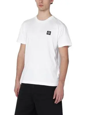 Stone Island Slim Fit Cotton T-shirt - White