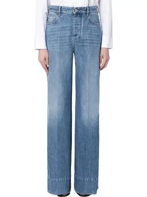 Bottega Veneta Wide Leg Jeans - Blue